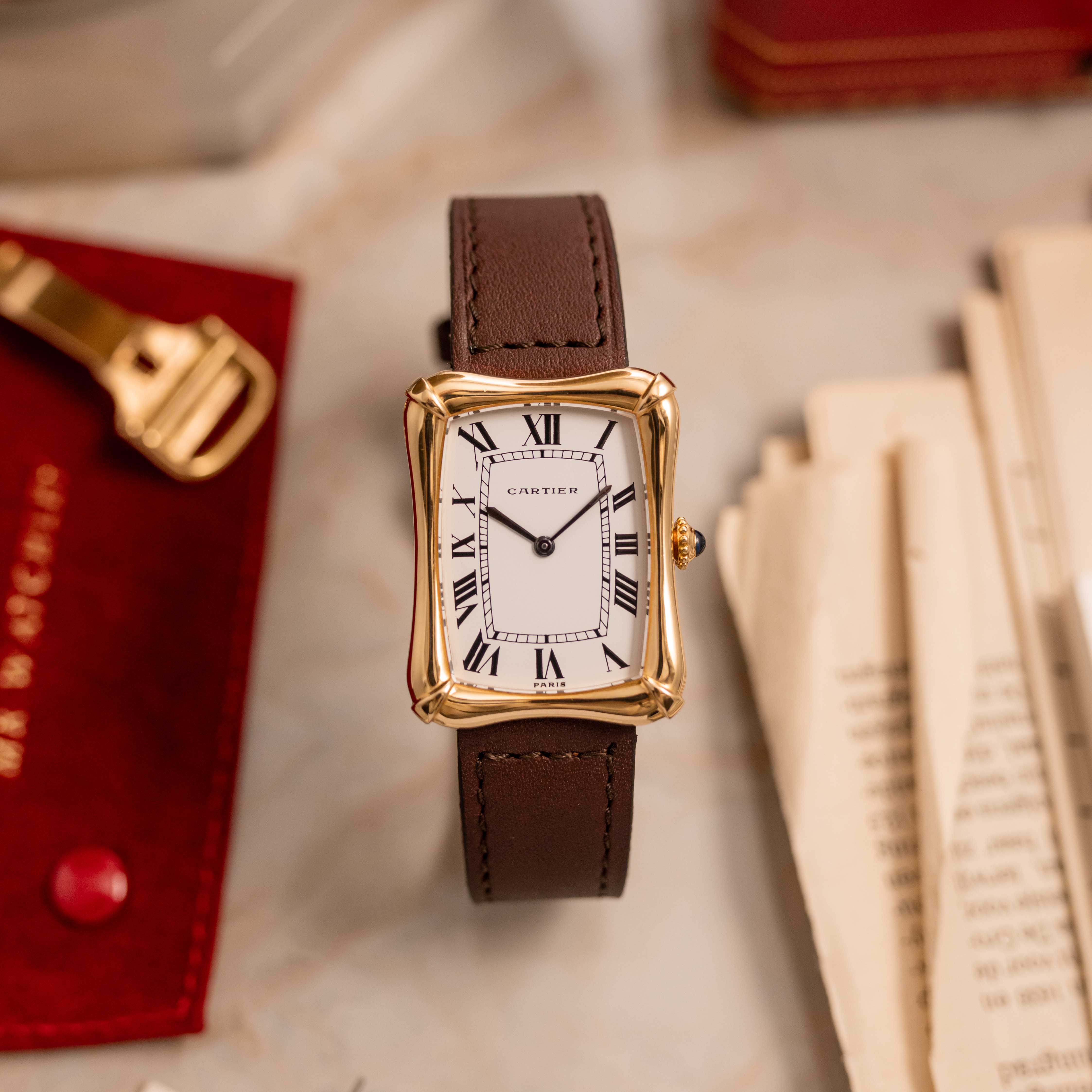 Cartier Bamboo Coussin - Yellow gold - Ref 78102 – Mr Watchley