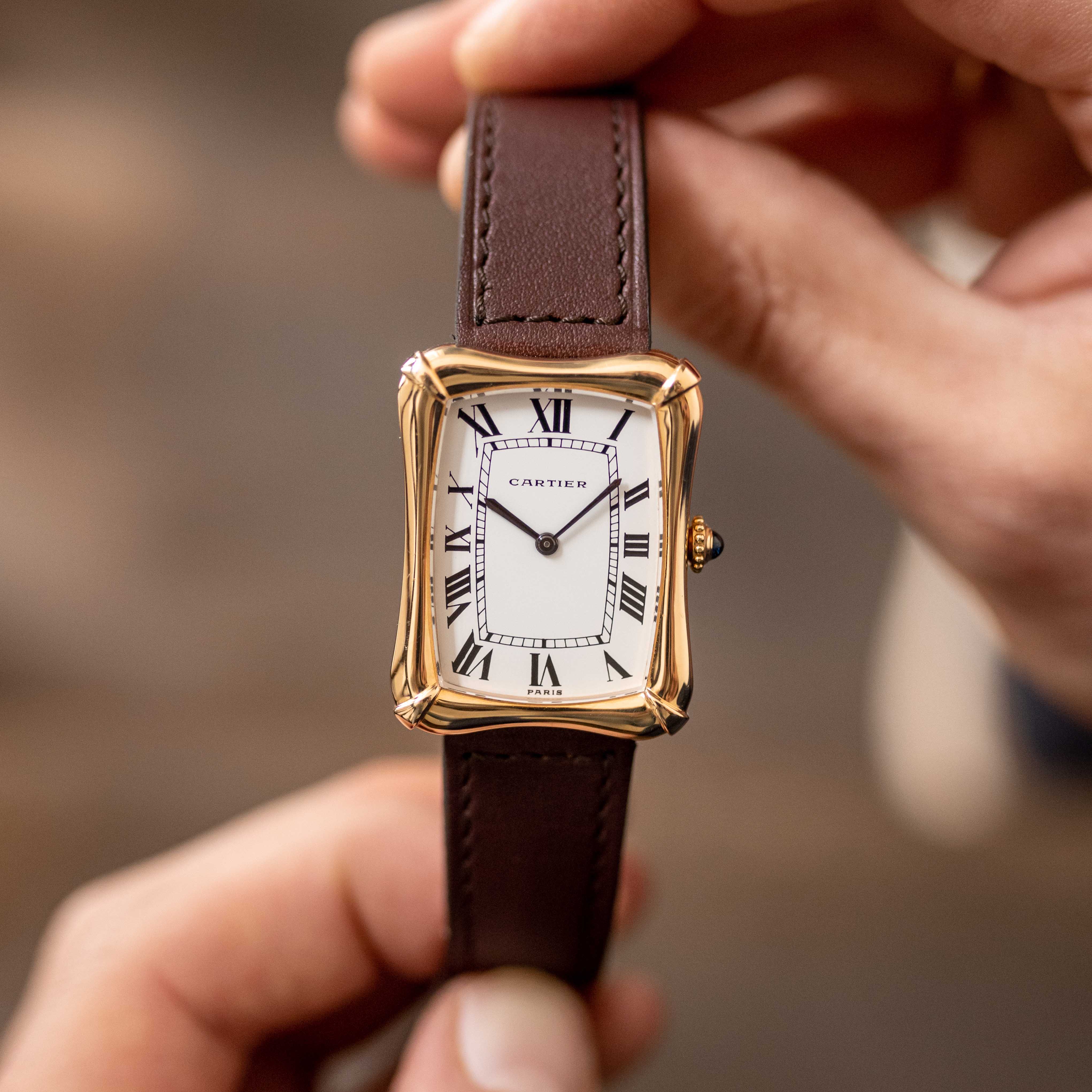 Cartier Bamboo Coussin - Yellow gold - Ref 78102 – Mr Watchley