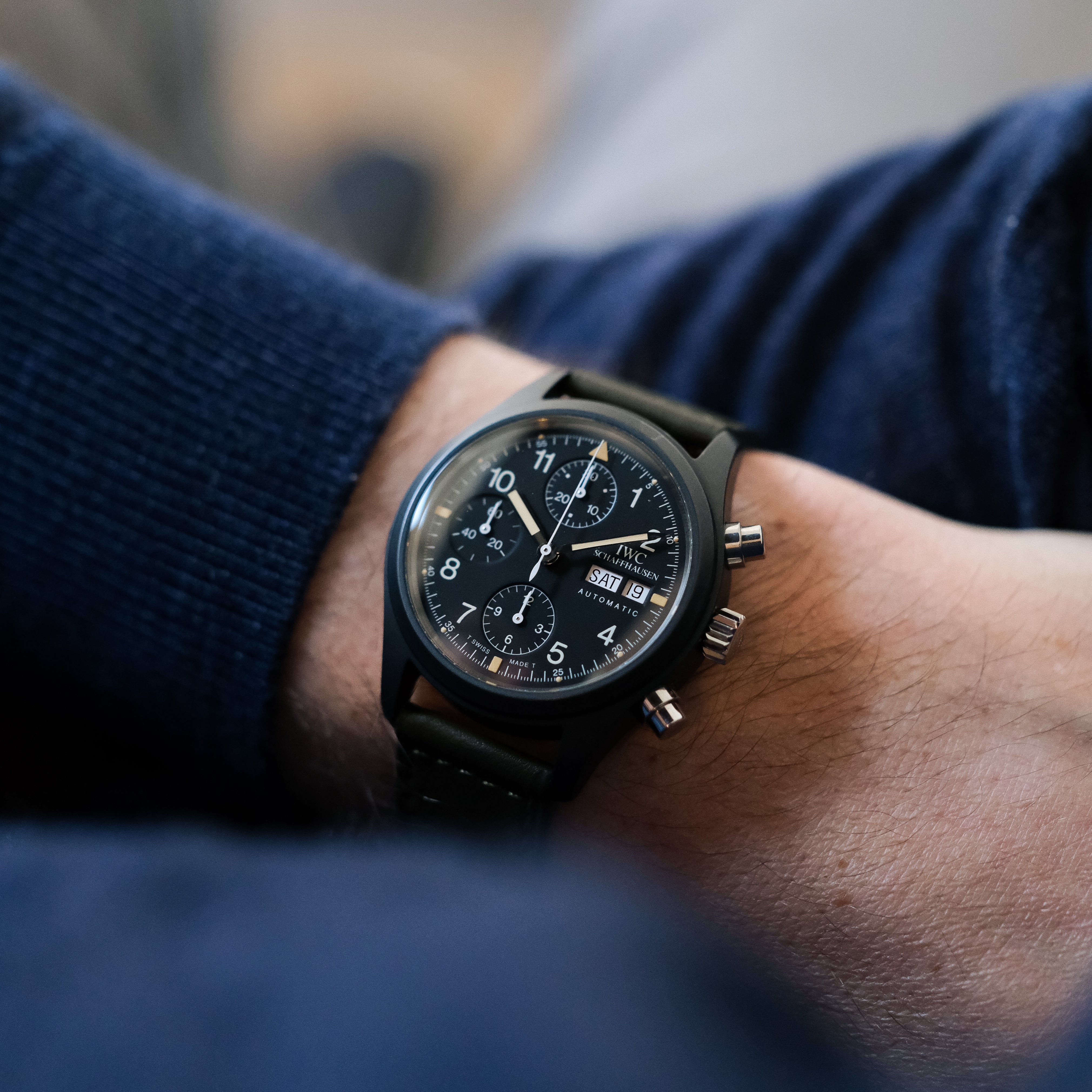 IWC Ceramic Fliegerchronograph Ref. 3705 - Full set – Mr Watchley